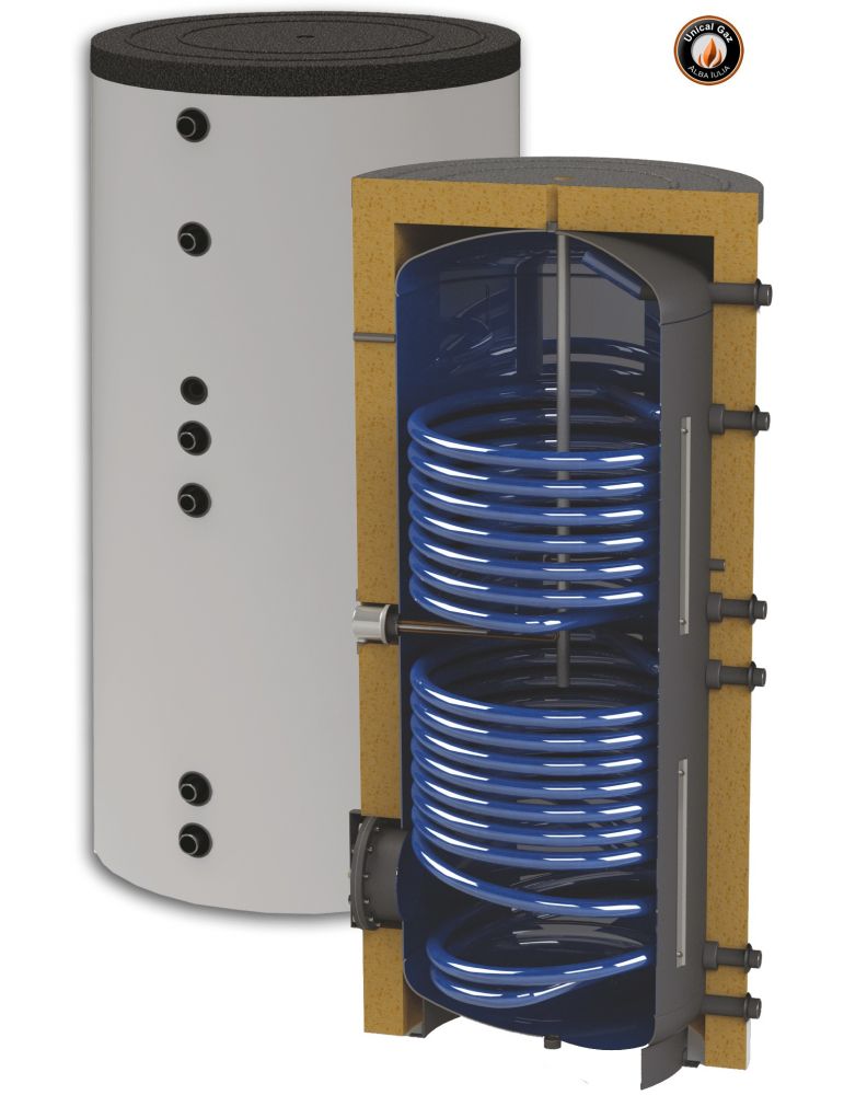 Boiler solar SUNSYSTEM SON cu 2 serpentine 150L