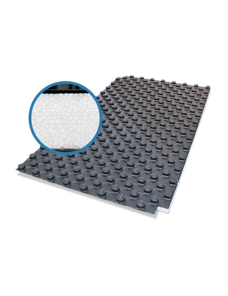 Placă cu nuturi 1 cm - pentru încălzire în pardoseală - Comanda.